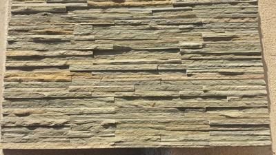 China Multicolor Rusty Slate Waterfall Stacked Stone Veneer 600x150mm Natural Split Wall Cladding for sale