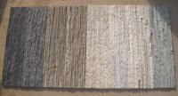 China Multicolor Rusty Slate Waterfall Stacked Stone Veneer 600x150mm Natural Split Wall Cladding for sale