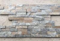 China Rustic Quartzite Ledgestone Natural Culture Stone Veneer 600x150x15-25mm Wall Cladding for sale