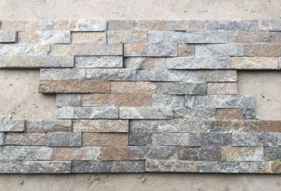 China Rustic Quartzite Ledgestone Natural Culture Stone Veneer 600x150x15-25mm Wall Cladding for sale