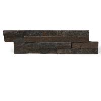 China Rustic Quartzite Ledgestone Natural Thin Stone Veneer 10x40cm for Wall Cladding for sale