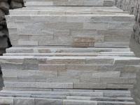 China Natural Quartzite Ledgestone Veneer 600x150mm Golden Line Silver Sunset Stone Cladding for sale