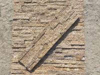 China Sesame Yellow Granite Culture Stone Ledgestone 600x150mm Wall Cladding for sale
