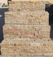 China Sesame Yellow Granite Culture Stone Ledgestone 600x150mm Wall Cladding for sale
