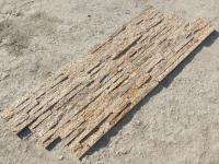 China Sesame Yellow Granite Culture Stone Ledgestone 600x150mm Wall Cladding for sale