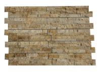 China Natural Travertine Ledger Panels 600x150mm Stacked Stone Veneer for Wall Cladding for sale