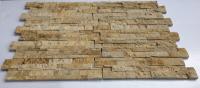 China Natural Travertine Ledger Panels 600x150mm Stacked Stone Veneer for Wall Cladding for sale