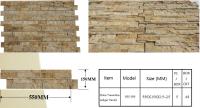China Natural Travertine Ledger Panels 600x150mm Stacked Stone Veneer for Wall Cladding for sale