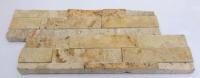 China Natural Travertine Ledger Panels 600x150mm Real Stone Veneer for Wall Cladding for sale