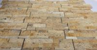 China Natural Travertine Ledger Panels 600x150mm Real Stone Veneer for Wall Cladding for sale