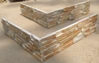 China Oyster Grooved Slate Ledgestone 600x150mm Natural Split Stone Veneer for Wall Cladding for sale