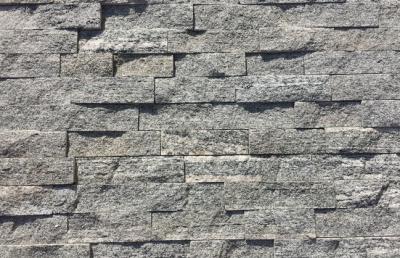 China Dark Grey Granite Stone Cladding Natural Split Ledgestone 600x150mm for Indoor Outdoor Wall for sale