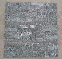 China Dark Grey Granite Stone Cladding Natural Split Ledgestone 600x150mm for Indoor Outdoor Wall for sale