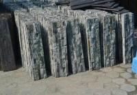 China Lotus Green Marble Ledgestone Natural Split Stone Veneer 600x150mm Wall Cladding for sale