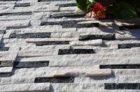 China Natural Mini Stacked Stone Veneer Waterfall Ledgestone 600x150mm Mixed Colors Real Stone Panel for sale