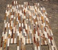 China Mixed Colors Natural Stone Veneer Ledgestone Panel 600x150mm Thin Culture Stone Cladding for sale