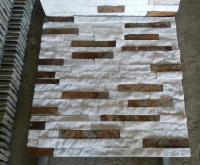 China Mixed Colors Natural Stone Veneer Ledgestone Panel 600x150mm Thin Culture Stone Cladding for sale