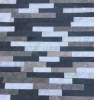 China Mixed Colors Natural Stone Veneer Ledgestone Panel 600x150mm Thin Culture Stone Cladding for sale