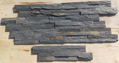 China Iron Rust Slate Stacked Stone Veneer 600x150mm Natural Split Wall Cladding for sale