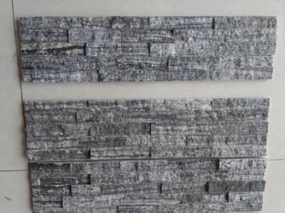 China Grey Granite Stacked Stone Veneer 600x150mm Natural Stone Cladding for Wall for sale