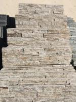 China White Wood Vein Granite Ledgestone 600x150mm Natural Stone Cladding Panels for sale