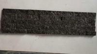 China Black Galaxy Granite Stacked Stone Veneer 600x150mm Natural Split Wall Cladding for sale