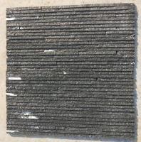 China Black Galaxy Granite Waterfall Ledgestone Natural Stone Veneer 600x150mm Wall Panel for sale