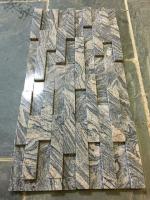 China China Juparana Granite 3D Stone Cladding 600x150mm Natural Stacked Stone Veneer for sale