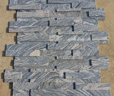 China China Juparana Granite 3D Stone Cladding 600x150mm Natural Stacked Stone Veneer for sale