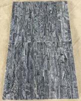 China Black Wooden Marble Culture Stone 600x150mm Natural Split Ledgestone Veneer for Wall Cladding for sale