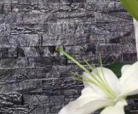 China Black Wooden Marble Culture Stone 600x150mm Natural Split Ledgestone Veneer for Wall Cladding for sale