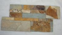 China China Multicolor Slate Ledgestone 180x350mm Split Face Stone Veneer for Wall Cladding for sale