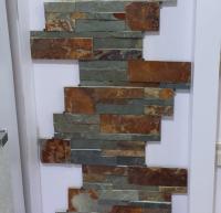 China China Multicolor Slate Ledgestone 180x350mm Split Face Stone Veneer for Wall Cladding for sale