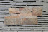 China Rustic Quartzite Stone Cladding 18x35cm Natural Stone Veneer Stacked Stone Panel for Wall Covering for sale