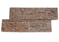 China Sesame Yellow Granite Ledger Panel 180x350x15-20mm Natural Split Stone Veneer for Wall Cladding for sale