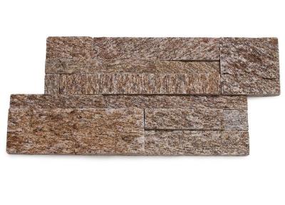 China Sesame Yellow Granite Ledger Panel 180x350x15-20mm Natural Split Stone Veneer for Wall Cladding for sale