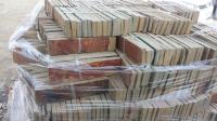 China Yellow Rusty Slate Stone Cladding Panel Split Face Riven Veneer 180x350x15-20mm for Wall Decor for sale