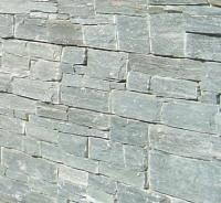 China Green Slate Stone Cladding Backed Cement 600x150mm Outdoor Wall Panels Natural Stone Veneer for sale