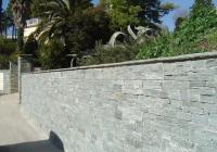 China Green Slate Stone Cladding Backed Cement 600x150mm Outdoor Wall Panels Natural Stone Veneer for sale