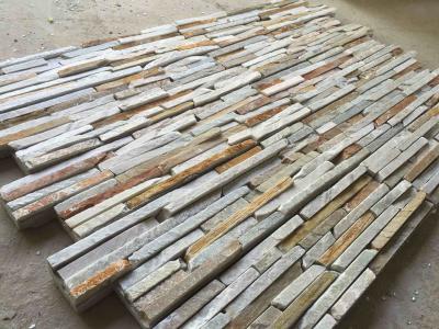 China Oyster Quartzite Cemented Stacked Stone Panel 600x150mm Natural Stone Cladding for Wall Covering for sale