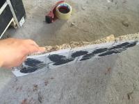 China Yellow Granite Z Clad Stone Panels with Steel Wire Back 600x150mm Natural Stone Veneer for sale
