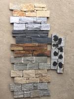 China Beige Yellow Quartzite Stacked Stone Veneer Z Cladding Panel 600x150mm Outdoor Wall Covering for sale