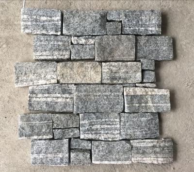 China Silver Cloud Granite Zclad Stone Panels Backed Steel Wire 600x150mm Natural Stone Cladding for sale