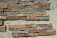 China Multicolor Slate Z Panel Stone Cladding 600x150mm Natural Rusty Stone Veneer for sale
