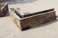 China Multicolor Slate Z Panel Stone Cladding 600x150mm Natural Rusty Stone Veneer for sale