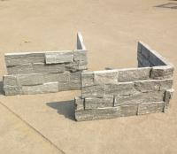 China Rough Grey Slate Stone Cladding Panel 600x150mm Natural Stacked Stone Veneer for Wall for sale