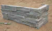 China Rough Grey Slate Stone Cladding Panel 600x150mm Natural Stacked Stone Veneer for Wall for sale