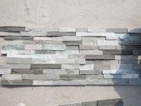 China Mountain Blue Quartzite Stacked Stone Ledger Panel 600x150mm Natural Split Wall Cladding for sale