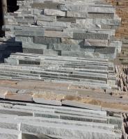 China Mountain Blue Quartzite Stacked Stone Ledger Panel 600x150mm Natural Split Wall Cladding for sale