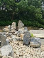 China Natural Garden Boulders Multicolor Granite Rocks Landscaping Stone 30-50cm Decorative Yard Stone for sale